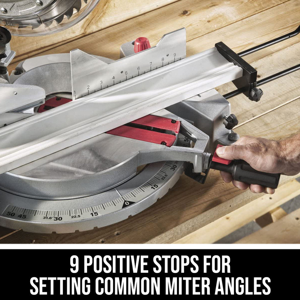 12-Inch Quick Mount Compound Miter Saw with Laser