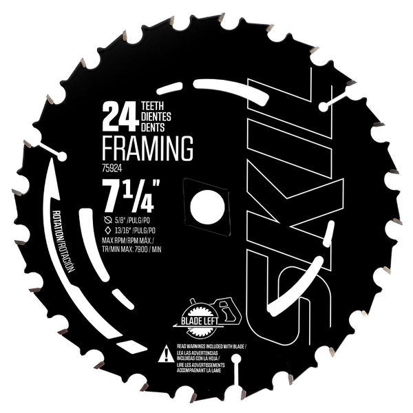 7-1/4 In. 24-Tooth Carbide Framing Blade | SKIL (75924)