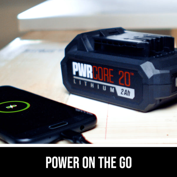20V 2.0Ah PWR CORE 20™ Lithium Battery with PWR ASSIST™ Mobile Charging