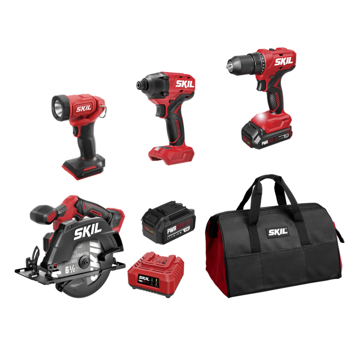 Brushless 20V 4-Tool Combo Kit | SKIL (CB8004B-20)