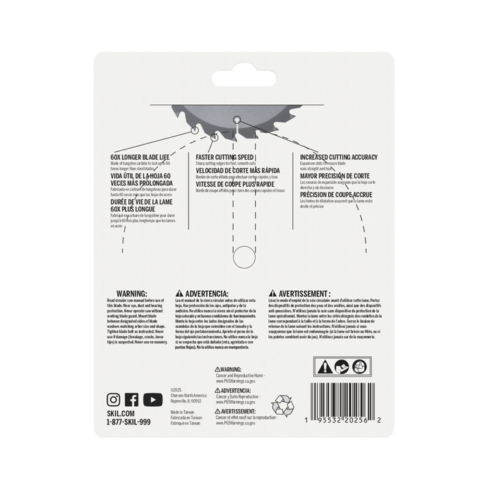 Conjunto de hojas de sierra circular de carburo de 4-1/2 pulgadas con ...