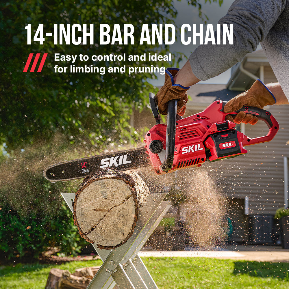 40V 14 In. Chainsaw Kit (4.0Ah Battery) | SKIL (CS4555)