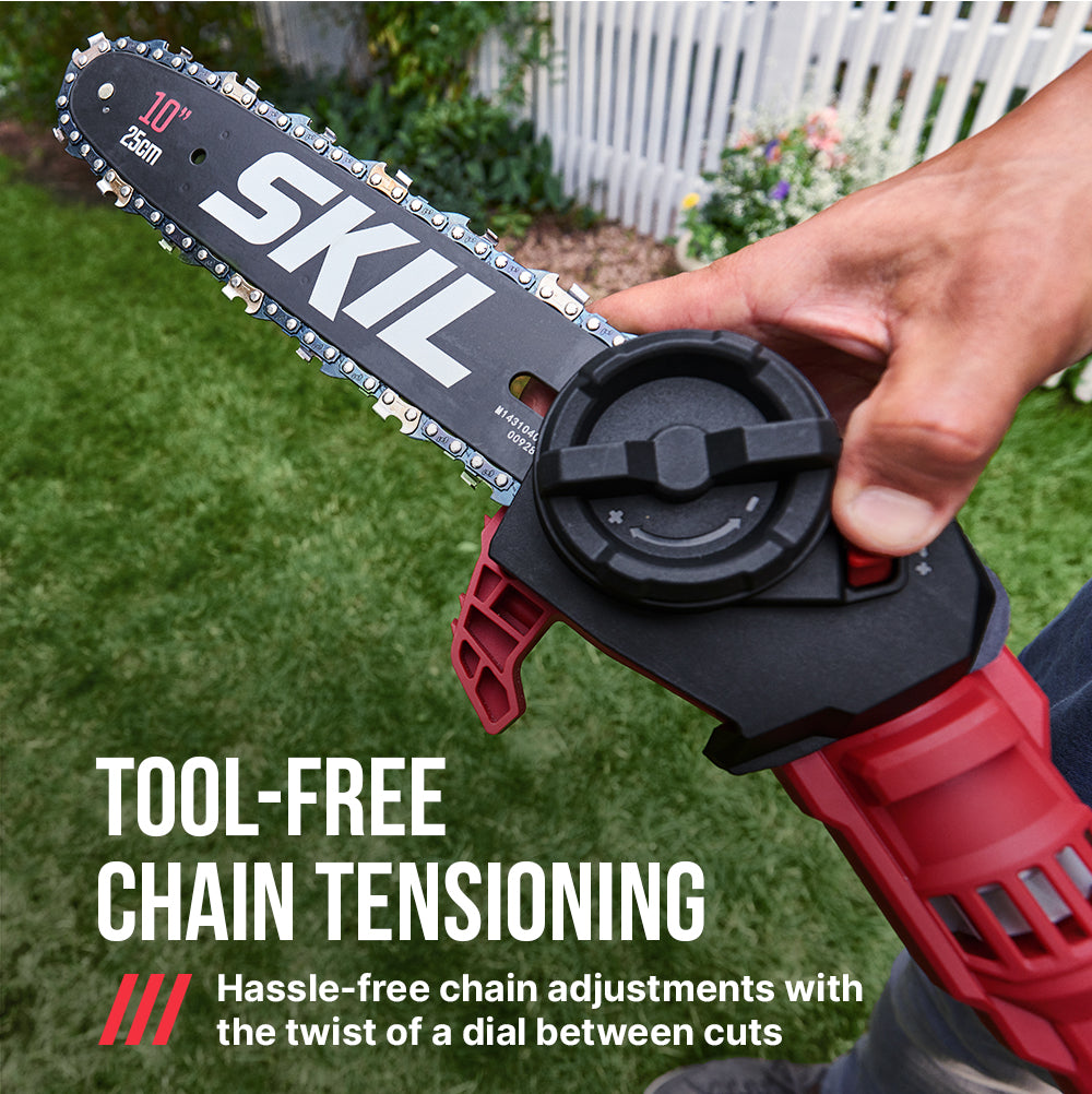 SKIL PWR CORE 40™ Brushless 40V 10-Inch Pole Saw, 10-Foot Reach ...