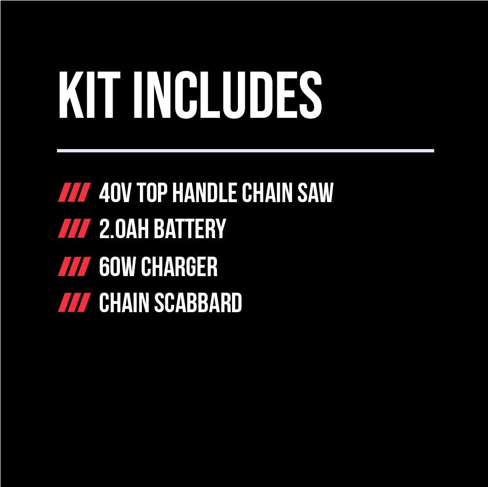 PWR CORE 40™ 40V 12 In. Top Handle Chain Saw Kit | SKIL (TH1200C-11)