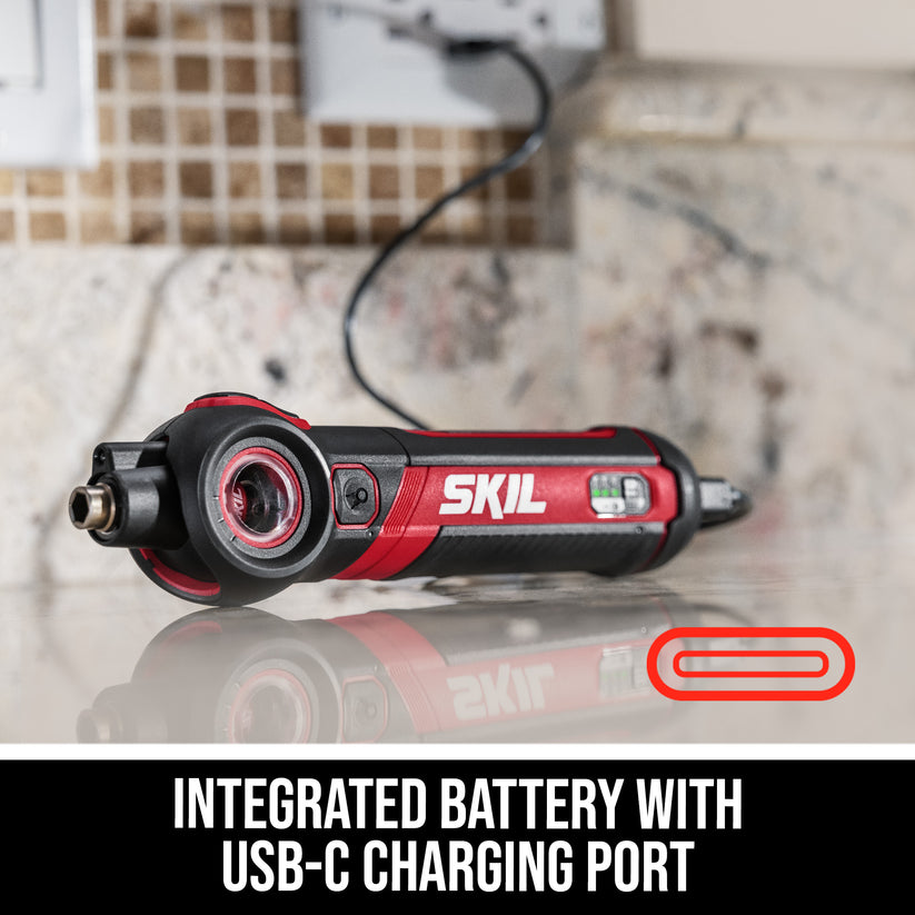 Twist 2.0 Rechargeable 4V Screwdriver with 2 PC Bit Kit | SKIL (SD5619-01)